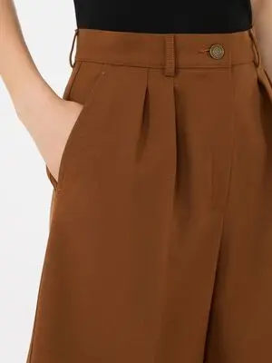 Max Mara Double Woolen Cloth Bermuda Shorts