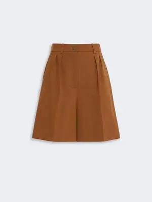 Max Mara Double Woolen Cloth Bermuda Shorts