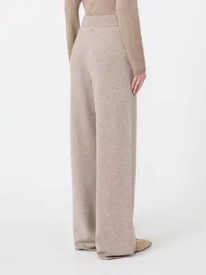 Max Mara Wide Leg Cashmere Yarn Trousers