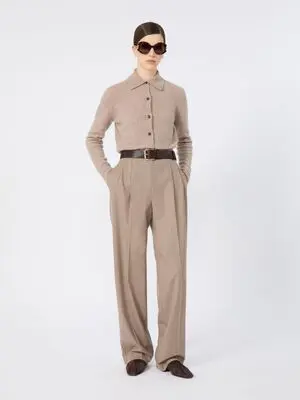 Max Mara Cashmere Yarn Shirt-cut Cardigan