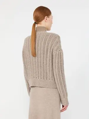 Max Mara Open-knit Cashmere Cardigan