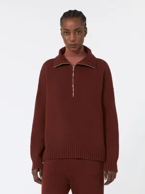 Max Mara Cashmere Yarn High-neck Sweater