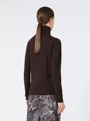Max Mara Wool Yarn Polo-neck Sweater