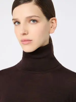 Max Mara Wool Yarn Polo-neck Sweater
