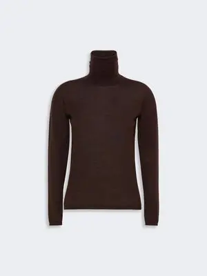 Max Mara Wool Yarn Polo-neck Sweater