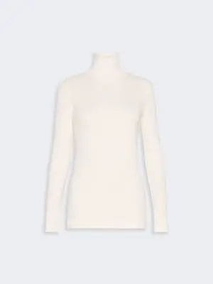 Max Mara Wool Jersey Polo-neck Sweater