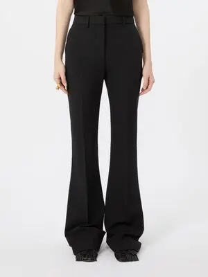 Max Mara Flared Stretch Wool Twill Trousers