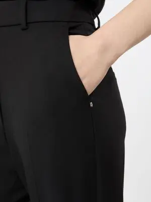Max Mara Flared Stretch Wool Twill Trousers