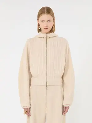 Max Mara Wool And Cashmere Hooded Cardigan