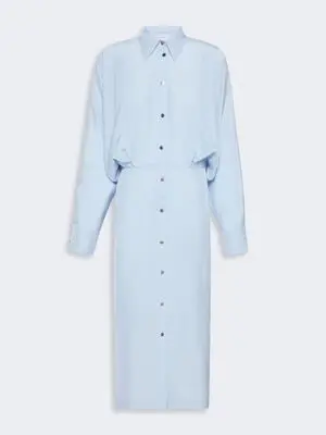 Max Mara Oversized Viscose Shirt Dress