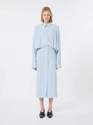 Max Mara Oversized Viscose Shirt Dress