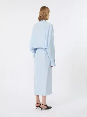 Max Mara Oversized Viscose Shirt Dress