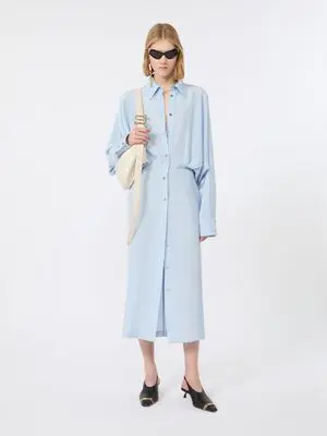Max Mara Oversized Viscose Shirt Dress