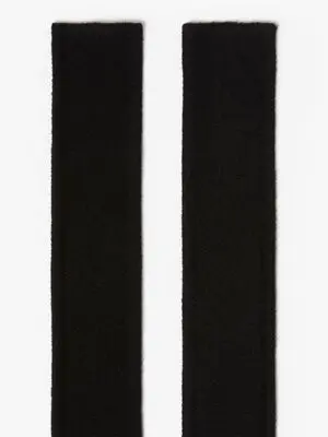 Max Mara Wool Self-tie Belt - Black