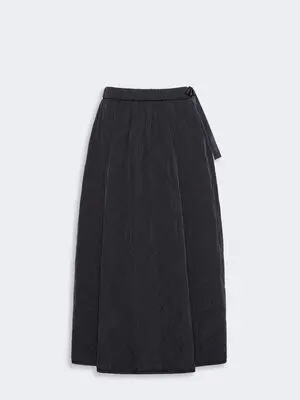 Max Mara Technical Plain-weave Fabric Flared Midi Skirt
