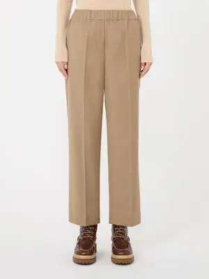 Max Mara Stretch Wool Flannel Trousers