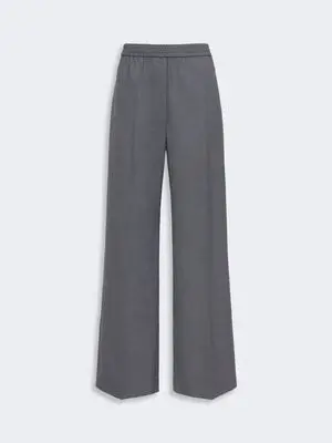 Max Mara Stretch Wool Batavia Trousers - Dark Grey