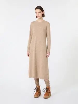 Max Mara Dress In Wool-blend Tweed