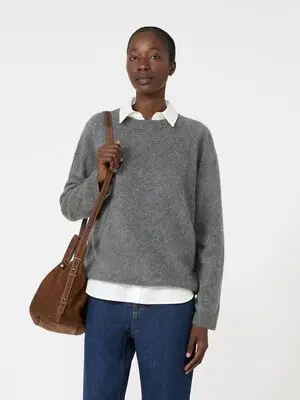 Max Mara Wool And Cashmere Crewneck Sweater - Dark Grey