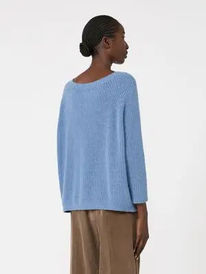 Max Mara Mohair Blend Knit Jumper - Light Blue