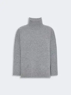 Max Mara Wool Knit Turtleneck Jumper - Medium Grey