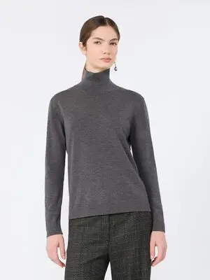 Max Mara Wool And Silk Knit Turtleneck