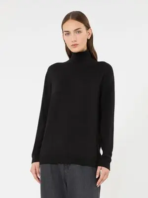 Max Mara Wool And Silk Knit Turtleneck