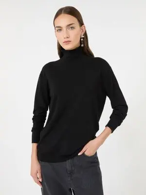 Max Mara Wool And Silk Knit Turtleneck