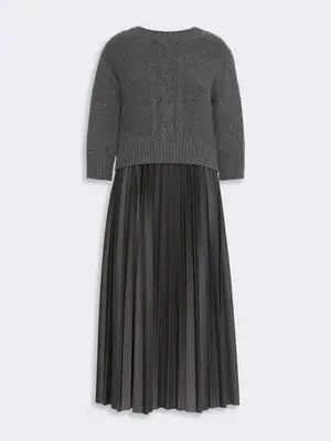 Max Mara Jersey Dress With A Wool Top