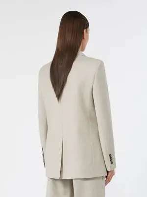 Max Mara Single-breasted Wool Flannel Blazer