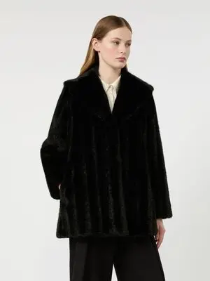 Max Mara Fluffy-textured Coat