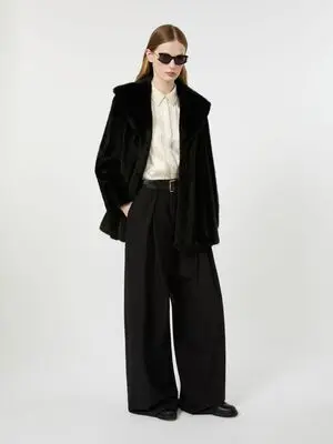 Max Mara Fluffy-textured Coat