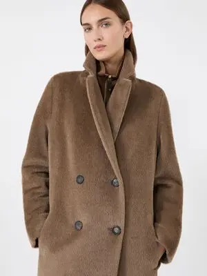 Max Mara Alpaca And Wool Midi Coat