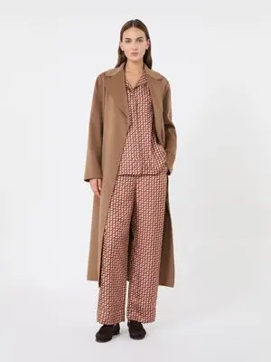 Max Mara Wool And Cashmere Belted Coat - Camel