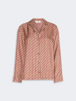 Max Mara Printed Silk Pyjama Shirt