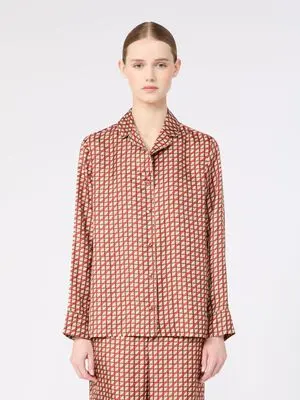 Max Mara Printed Silk Pyjama Shirt