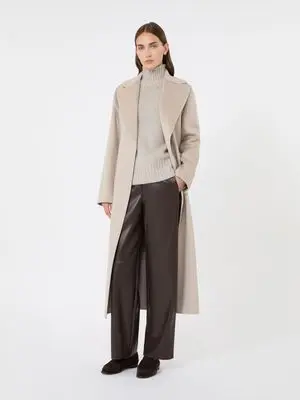 Max Mara Wool And Cashmere Yarn Polo-neck Sweater