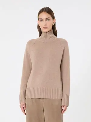 Max Mara Wool And Cashmere Yarn Polo-neck Sweater