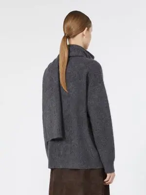 Max Mara Yak Yarn Sweater With Scarf Detail