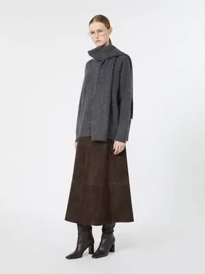 Max Mara Yak Yarn Sweater With Scarf Detail