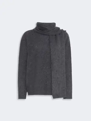 Max Mara Yak Yarn Sweater With Scarf Detail