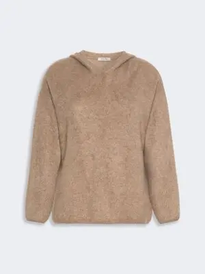 Max Mara Brushed Cashmere Hoodie - Clay