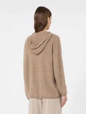 Max Mara Brushed Cashmere Hoodie - Clay