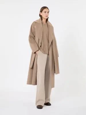 Max Mara Brushed Cashmere Hoodie - Clay