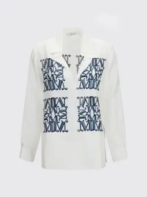 Max Mara Embroidered Logo Shirt - Multicolor
