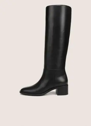 Vince Pace Leather Knee Boot - Black