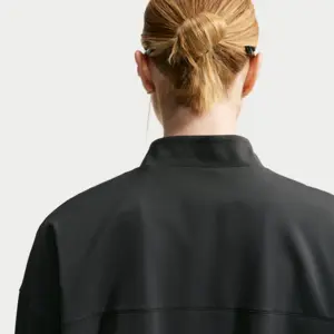 Nike 24.7 Perfectstretch Dri-fit Uv Protection Oversized Bomber Jacket - Black