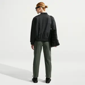 Nike 24.7 Perfectstretch Dri-fit Uv Protection Oversized Bomber Jacket - Black