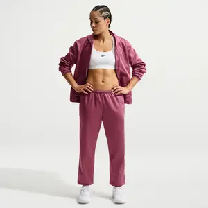 Nike Studio Fleece Sport Therma-fit Mid-rise Pants - Red