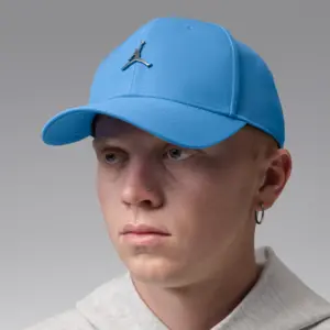 JORDAN Rise Structured Metal Jumpman Cap - Blue